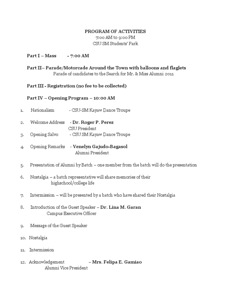 Alumni Program | PDF