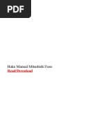 FUSO Service Manual | PDF | Axle | Manufactured Goods