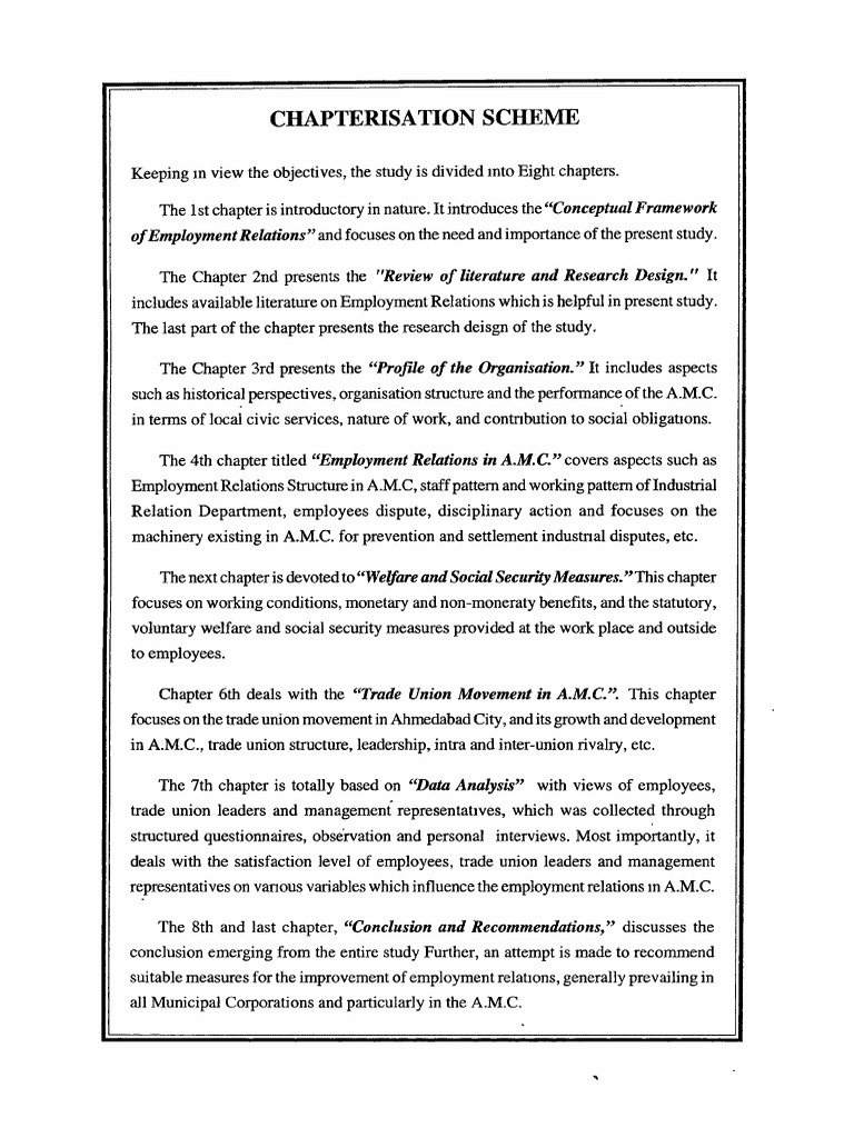 05 - Chapterisation Scheme | PDF