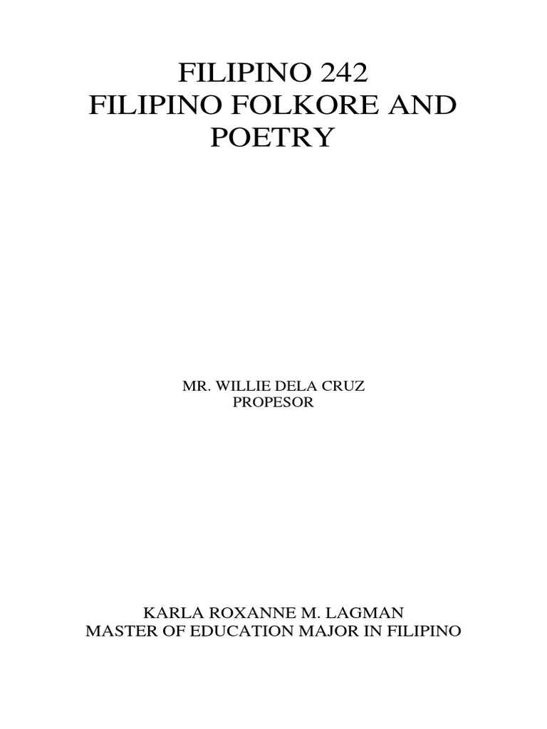 Pagsusuri Ng Tula