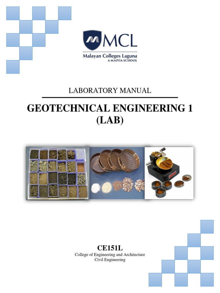 Ce151l Geotechnical Engineering 1 Laboratory Manual PDF | PDF | Sand ...