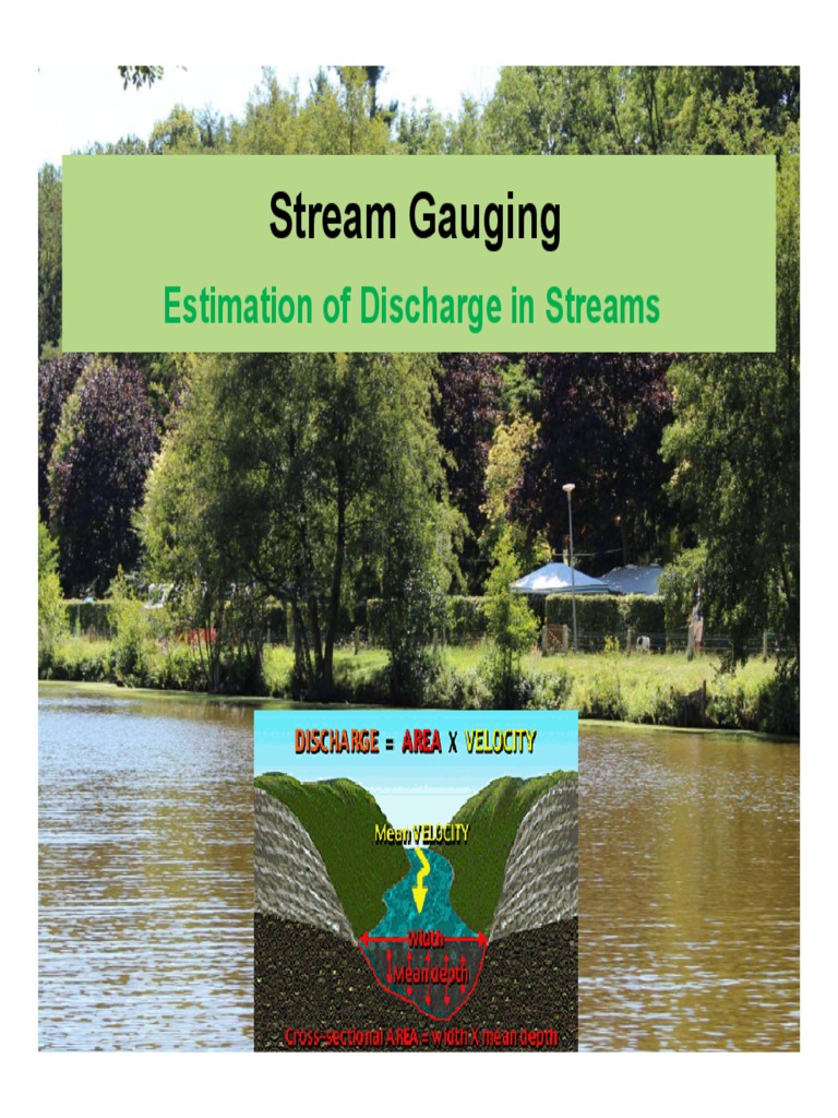 9 PG Stream Gauging Analysis | PDF | Discharge (Hydrology) | Logarithm
