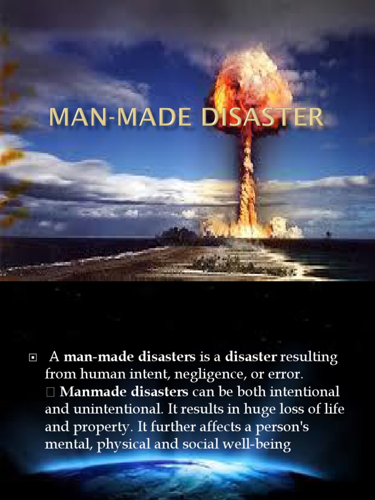 Types and Examples of Man-Made Disasters | PDF