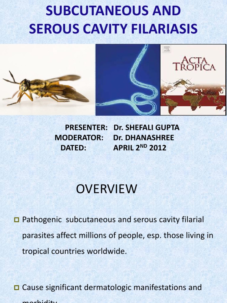 Filariasis JC - DR Shefali Gupta | PDF | Parasitology | Immunology