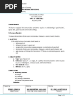 Types of Speeches Lesson Plan | PDF | Lesson Plan | Literacy