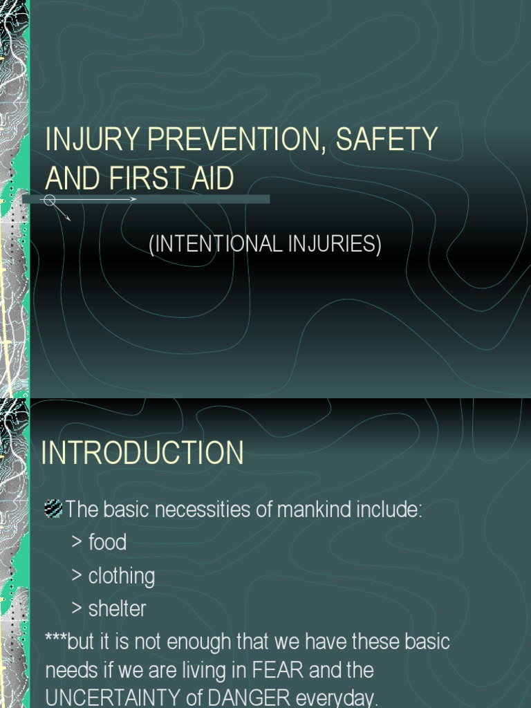 Intentional Injury Prevention and Safety | PDF