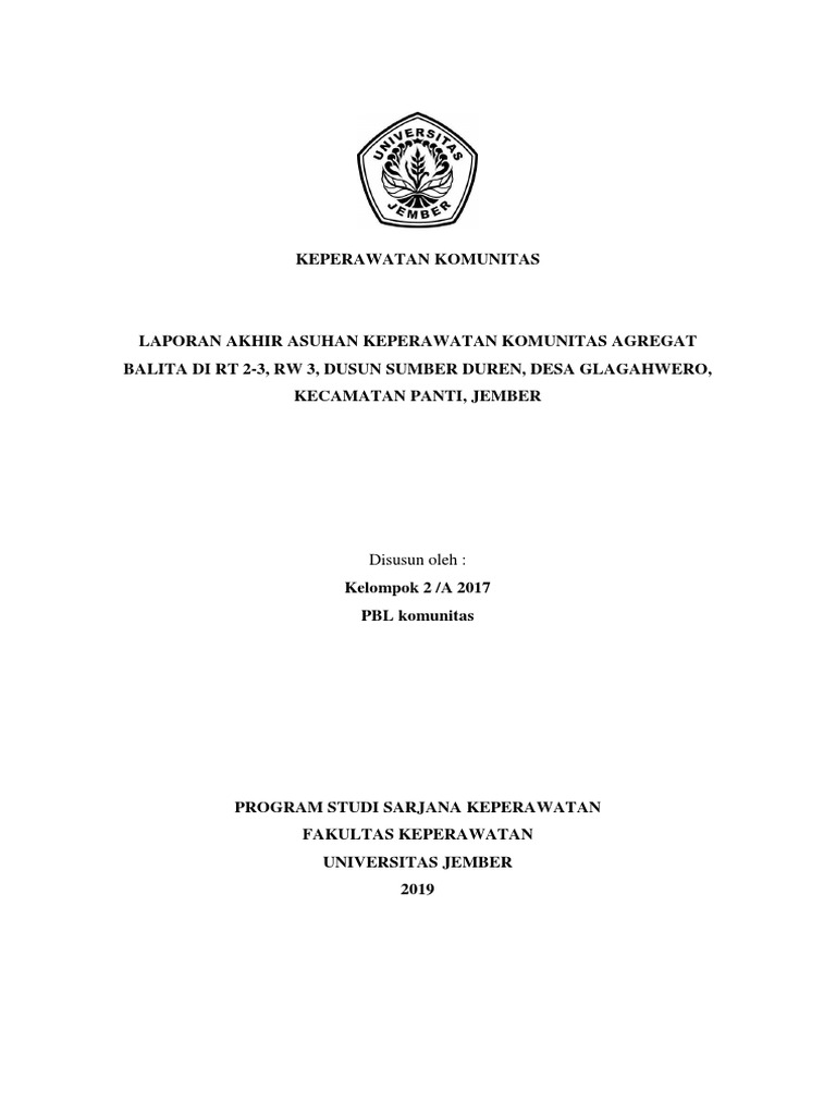 Asuhan Keperawatan Komunitas | PDF