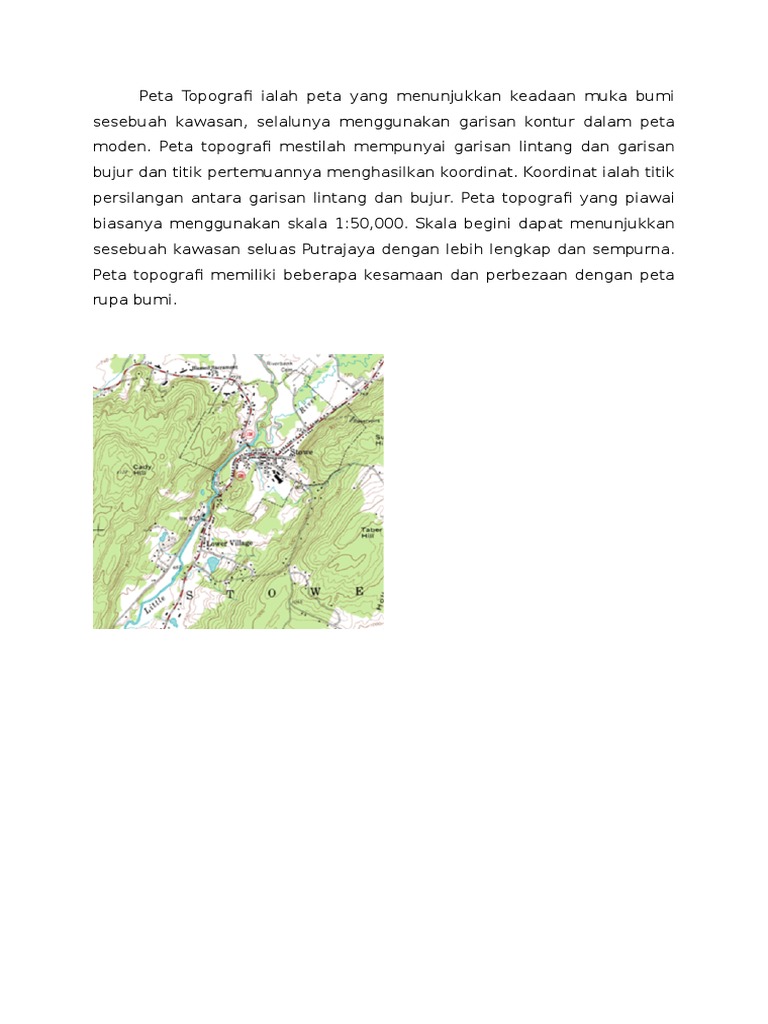 Membaca Peta Topo Dan Kegunaan | PDF