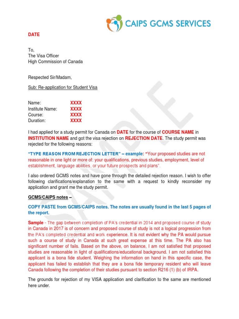Letter of Explaination Based On CAIPS Report | PDF | Travel Visa ...