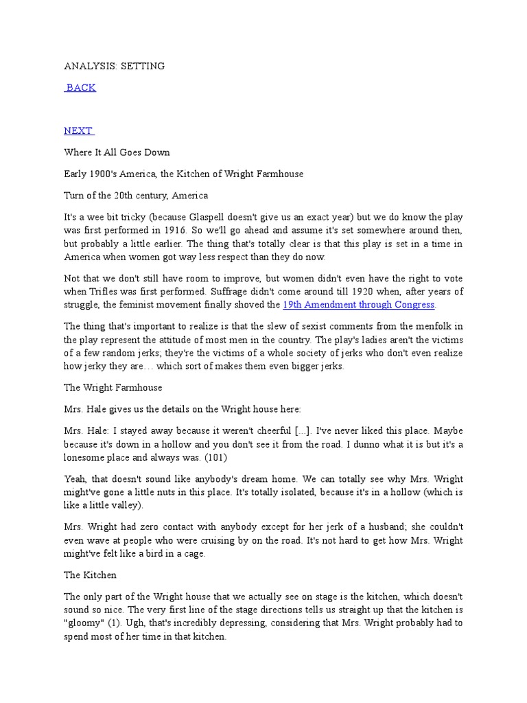 ANALYSIS Trifles | PDF