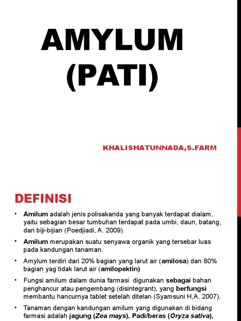 Definisi dan Manfaat Amilum | PDF | Sains & Matematika | Griya & Taman