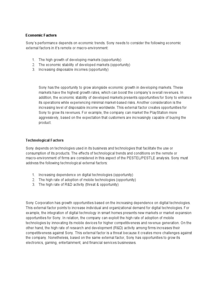 Leveraging Economic and Technological Opportunities: A PESTEL/PESTLE ...