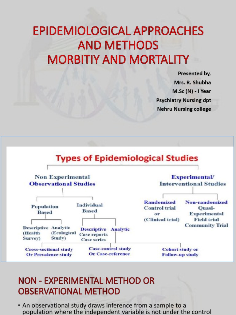 Epidemiological Approaches and Methods | PDF | Cohort Study | Experiment
