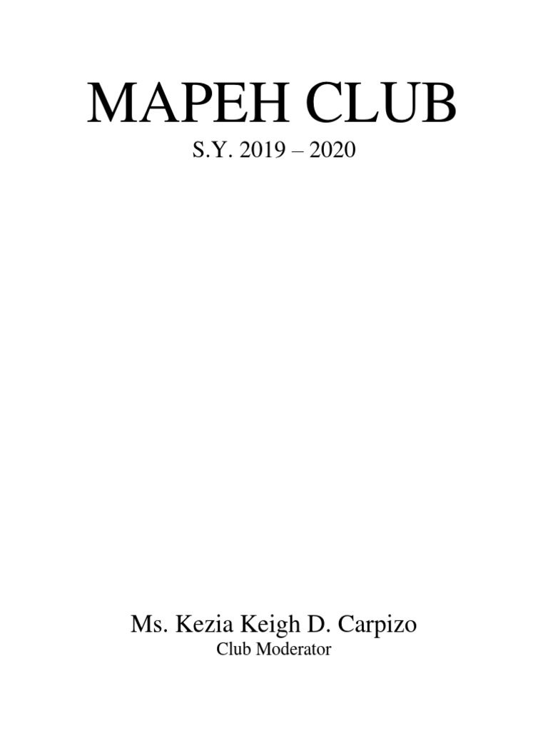 Mapeh Club Logo