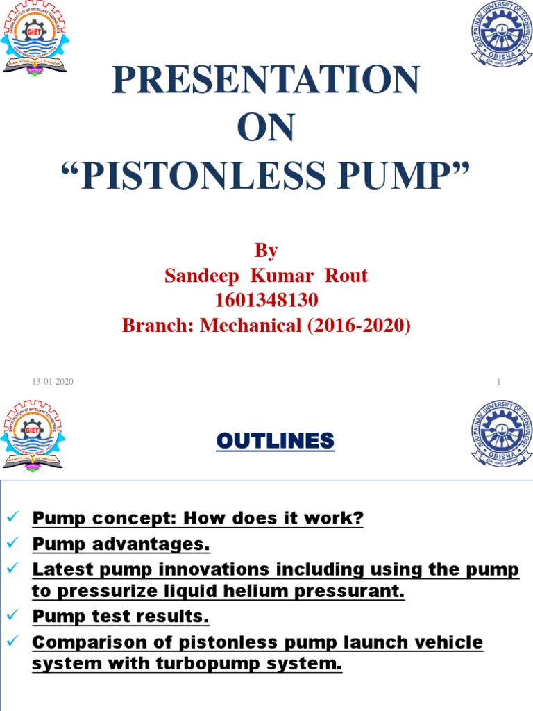 Pistonless Pump | PDF | Spaceflight Technologies | Dynamics (Mechanics)
