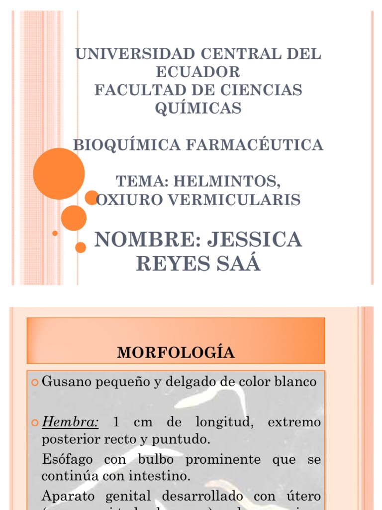 OXIUROS | PDF | Especialidades Medicas | Medicina CLINICA