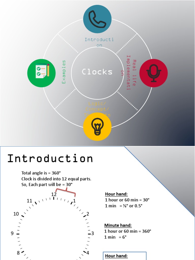 Understanding Clock Angles and Calculations | PDF | Hour | Time