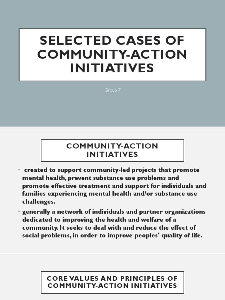 Selected Cases of Community-Action Initiatives | PDF | Needs Assessment ...