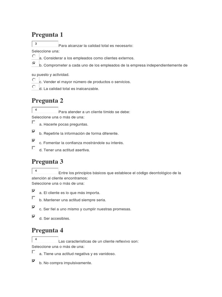 Examen ROT5 | PDF | Cliente | Servicio al Cliente