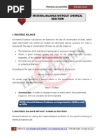 Lecture 2: Material and Energy Balance | PDF | Heat | Mole (Unit)