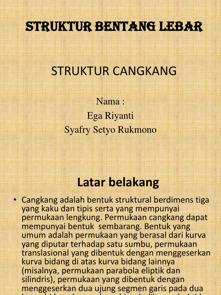 Struktur Cangkang-1 | PDF