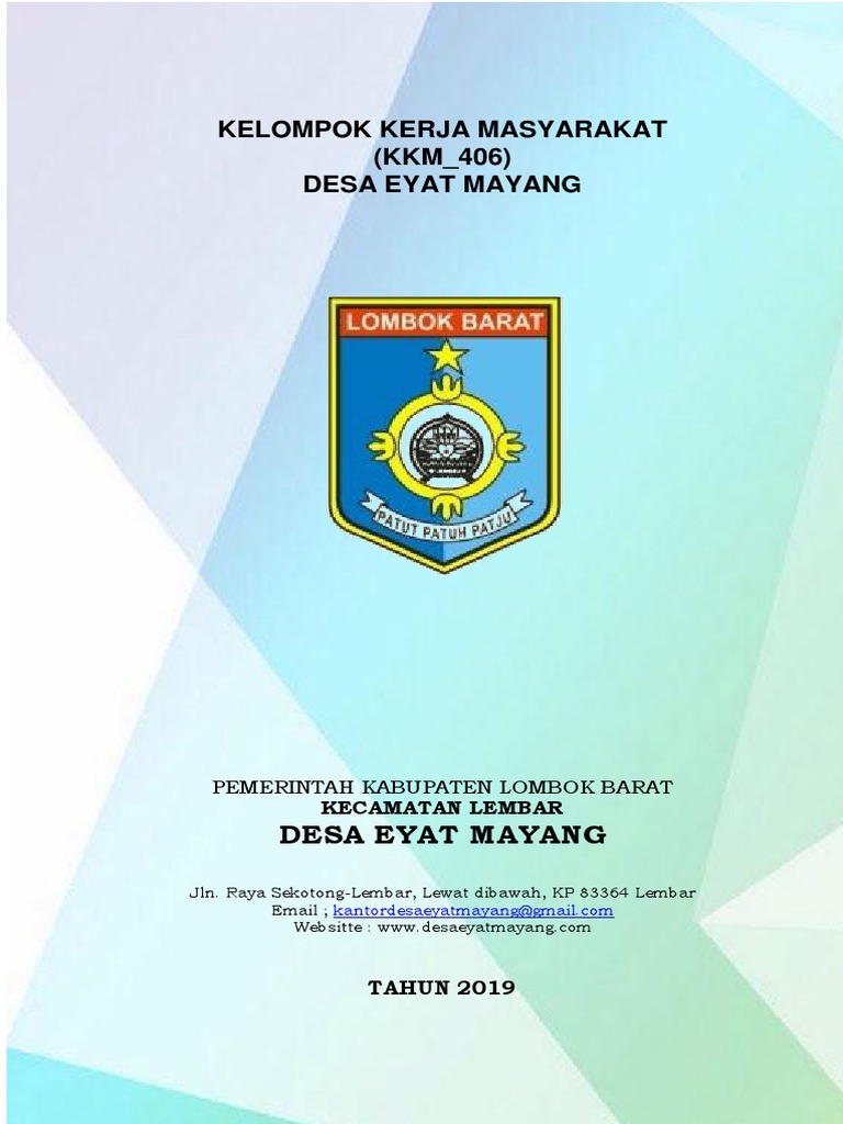 RKM Stunting Desa Eyat Mayang 2019 | PDF