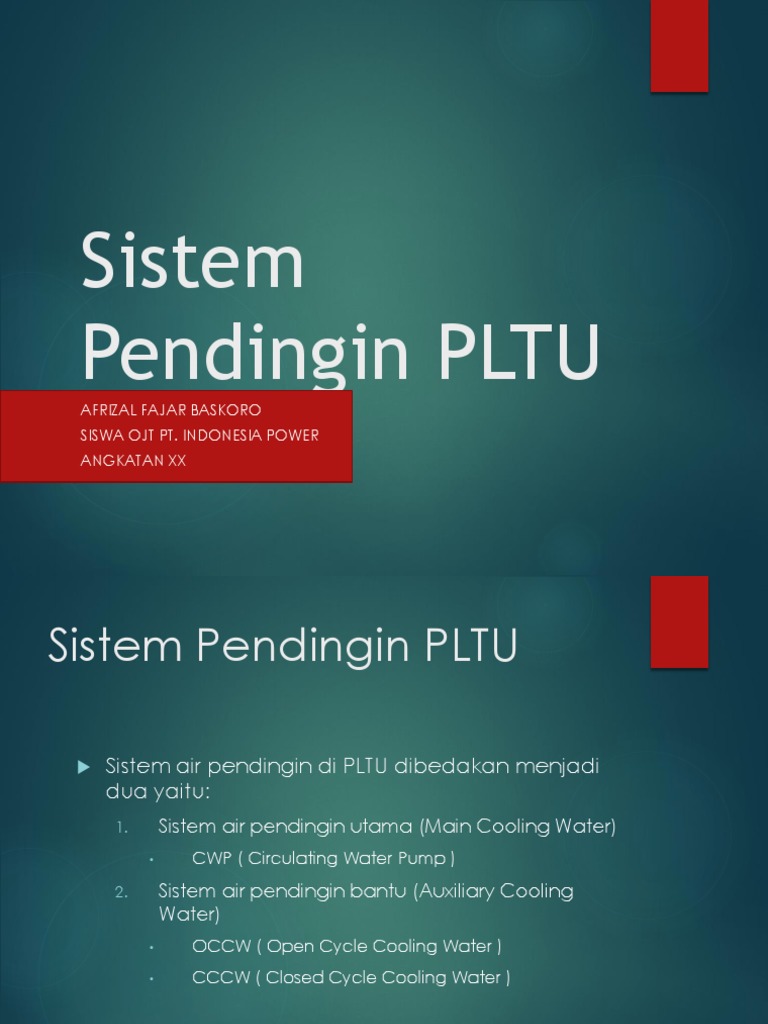 Sistem Pendingin PLTU | PDF
