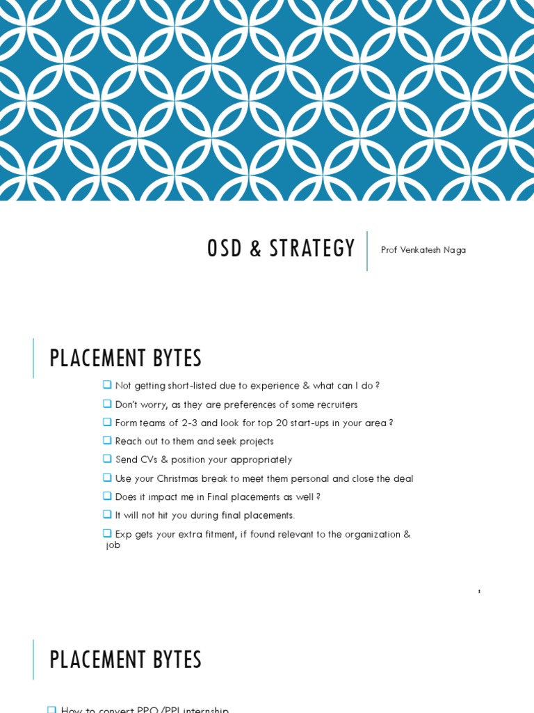 OSD & Strategy | PDF | Strategic Management | Organizational Structure