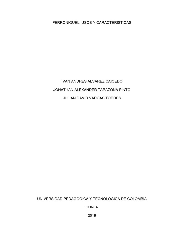 FERRONIQUEL | PDF | Níquel | Acero inoxidable
