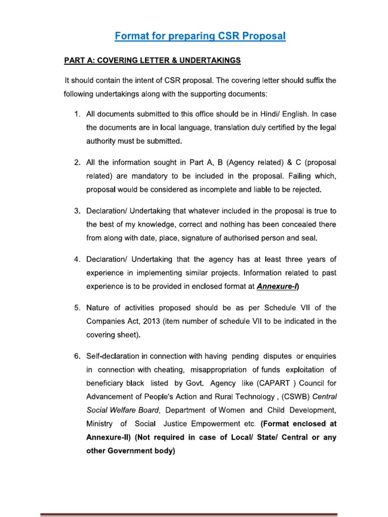 CSR Form BHEL PDF | PDF