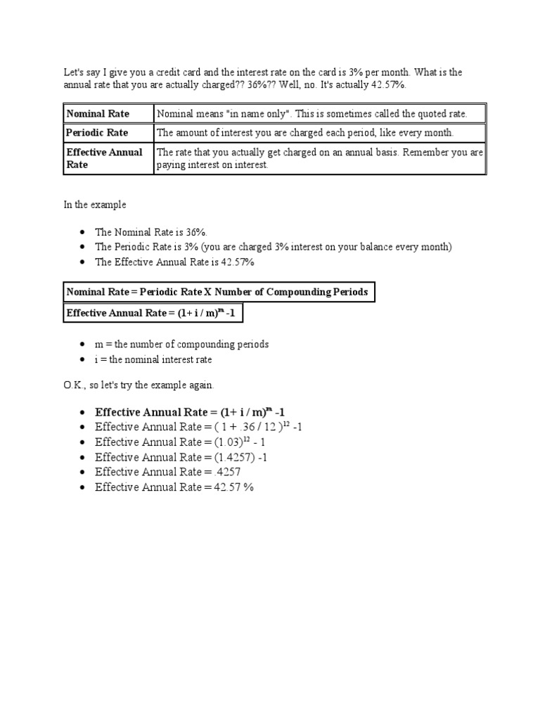 Types of Interest Rates Explained | PDF