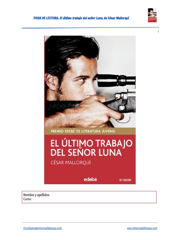 Ficha de lectura de "El último trabajo del señor Luna" | PDF | Novelas ...