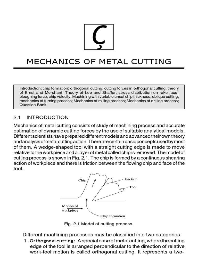 Understanding the Mechanics of Metal Cutting: A Comprehensive Look at ...