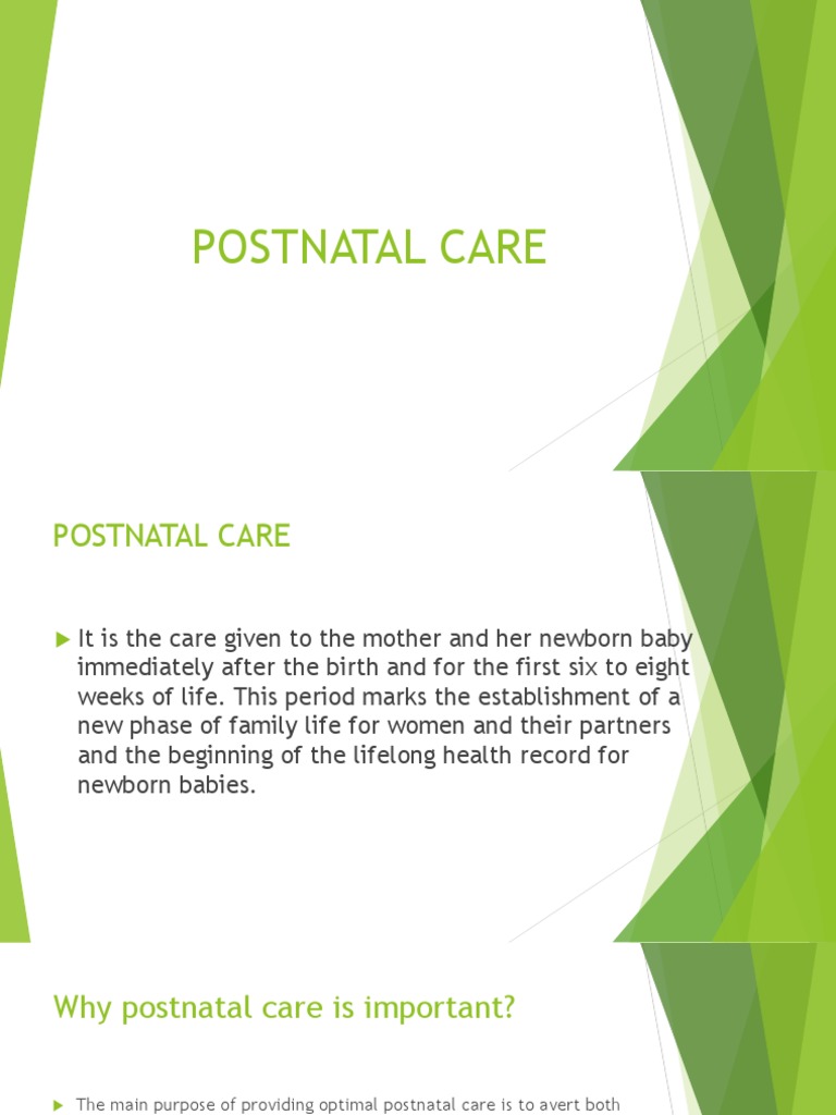 Postnatal Care | PDF | Postpartum Period | Childbirth