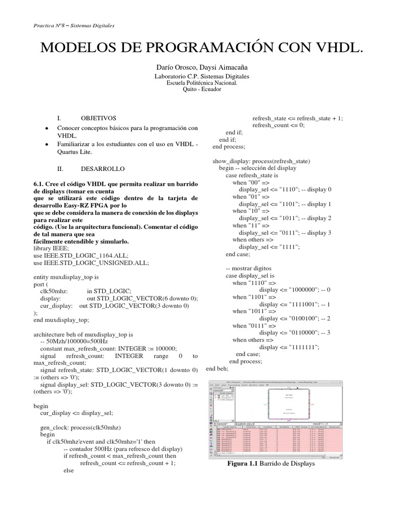 VHDL | PDF | Vhdl | Áreas de informática