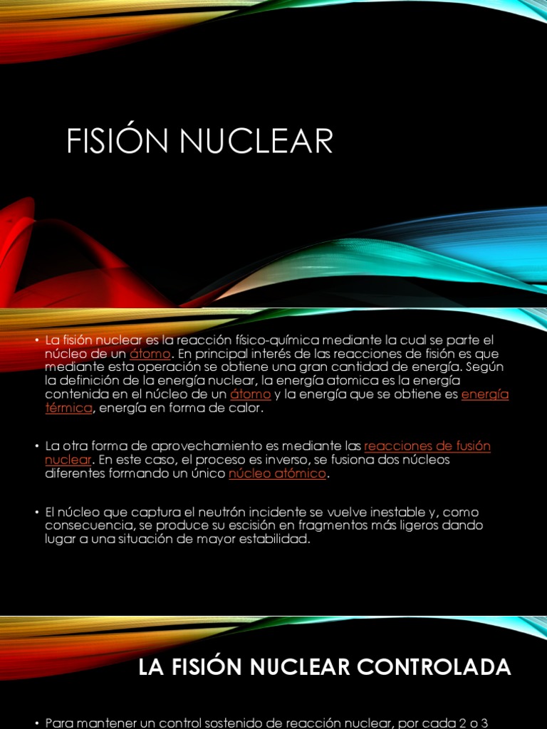 Fisión Nuclear-Presentacion | PDF