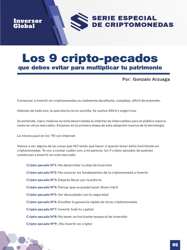 2 - Los - 9 - Cripto-Pecados | PDF | Criptomoneda | Inversiones