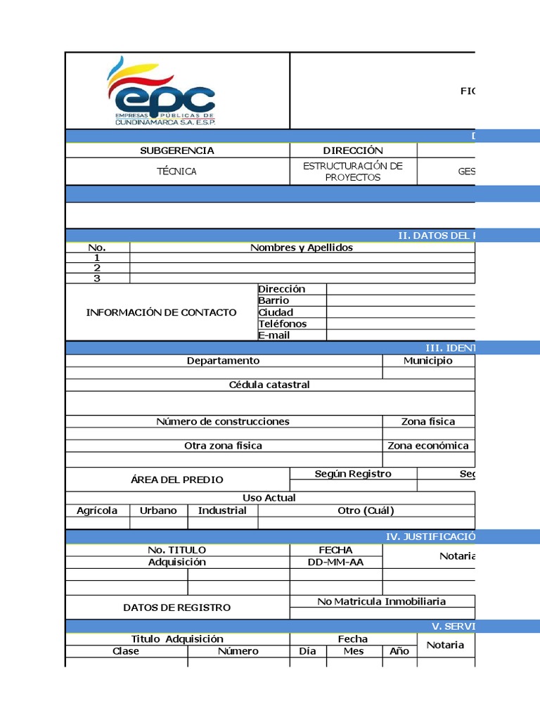 GP-F342 Ficha Tecnica Predial | PDF | Business