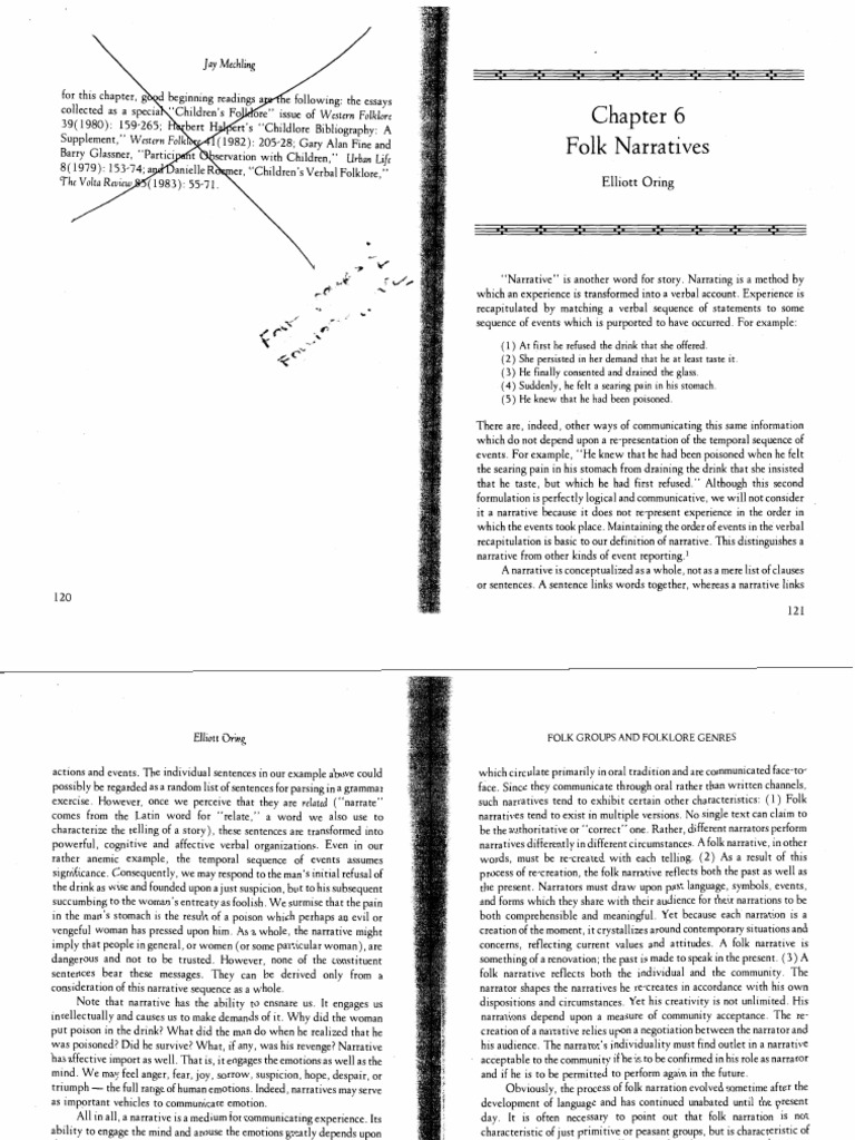Understanding Folk Narratives | PDF | Folklore | Narrative