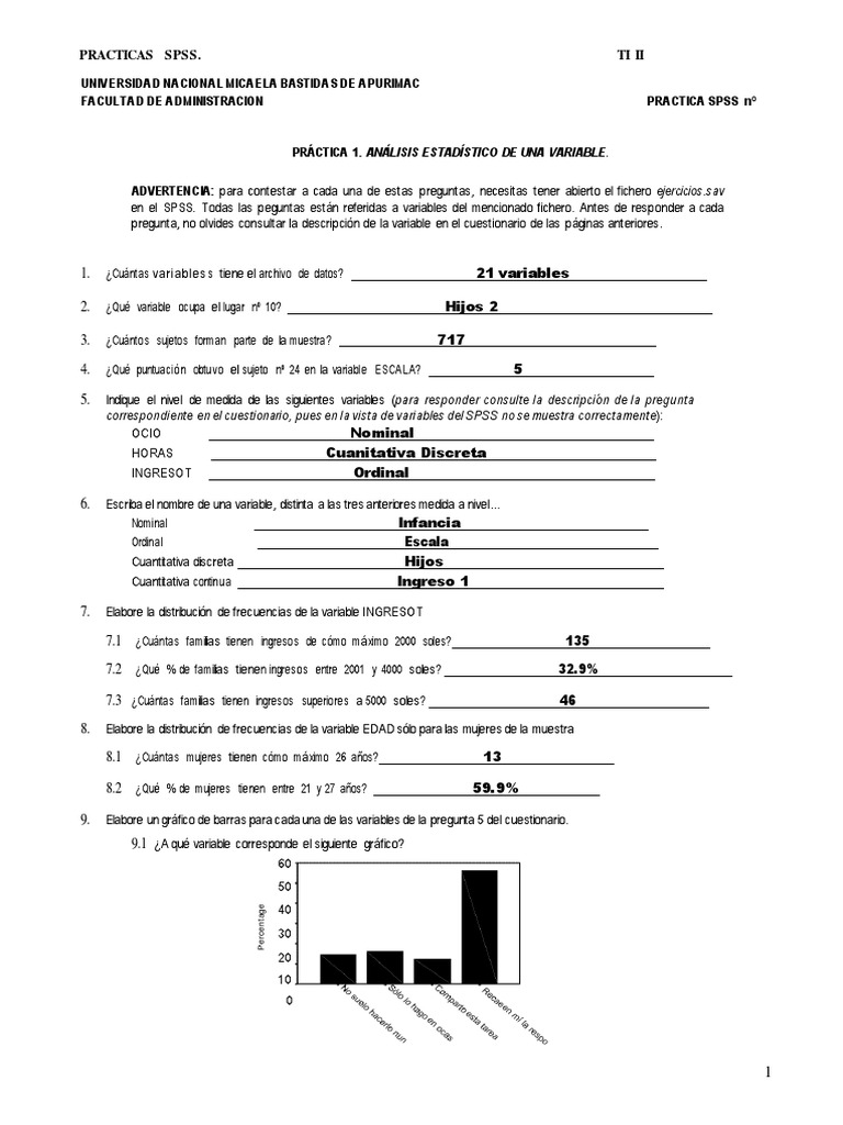 Practica SPS1 | PDF | Spss | Cuestionario