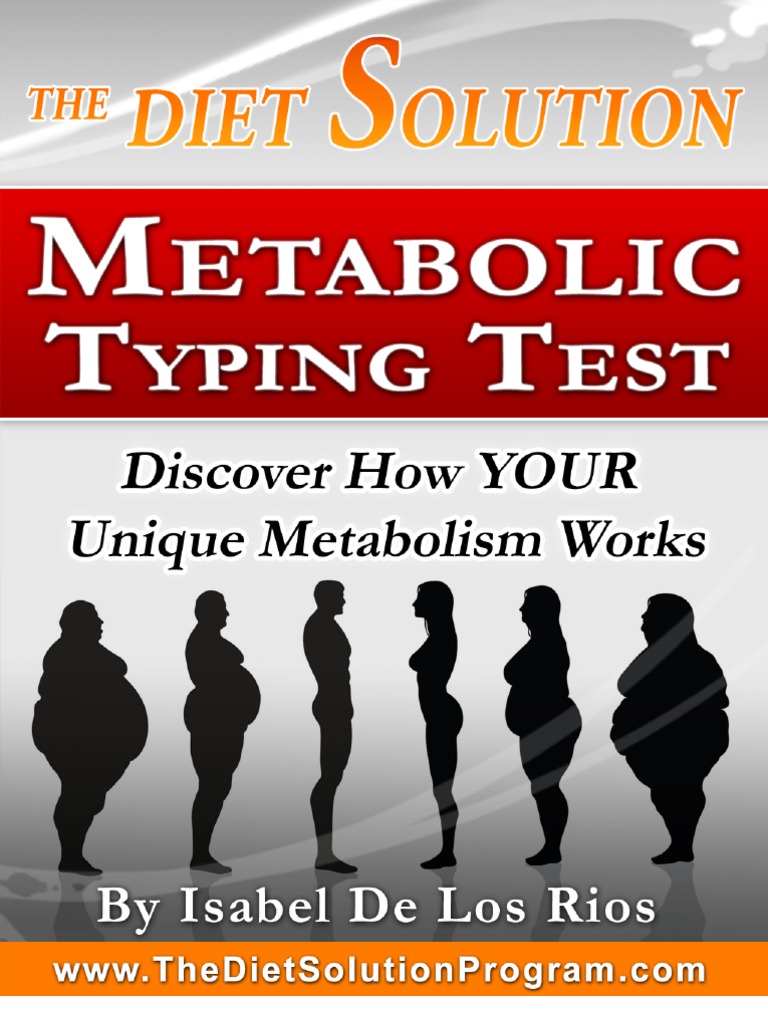 The Diet Solution Metabolic Typing Test | PDF | Carbohydrates | Eating