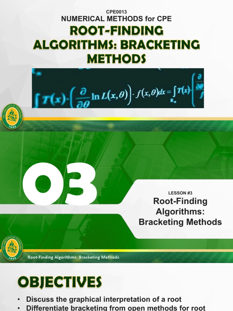 CPE0013 Module 3 Bracketing Methods - Part 1 PDF | PDF | Mathematical ... CPE0013 Module 3 Bracketing Methods - Part 1 PDF | PDF | Mathematical ...