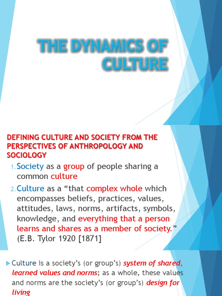 UCSP - Chapter 1 Culture - Part 1 PDF | PDF | Value (Ethics ...