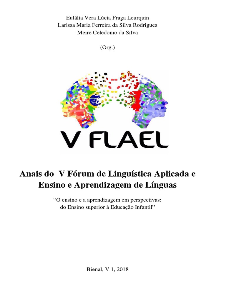 Anais V Flael - 2016 | PDF | Pós-graduação | Linguística