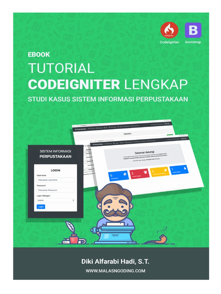 Ebook Tutorial Codeigniter Lengkap Dengan Studi Kasus Membuat Sistem Informasi Perpustakaan PDF ...