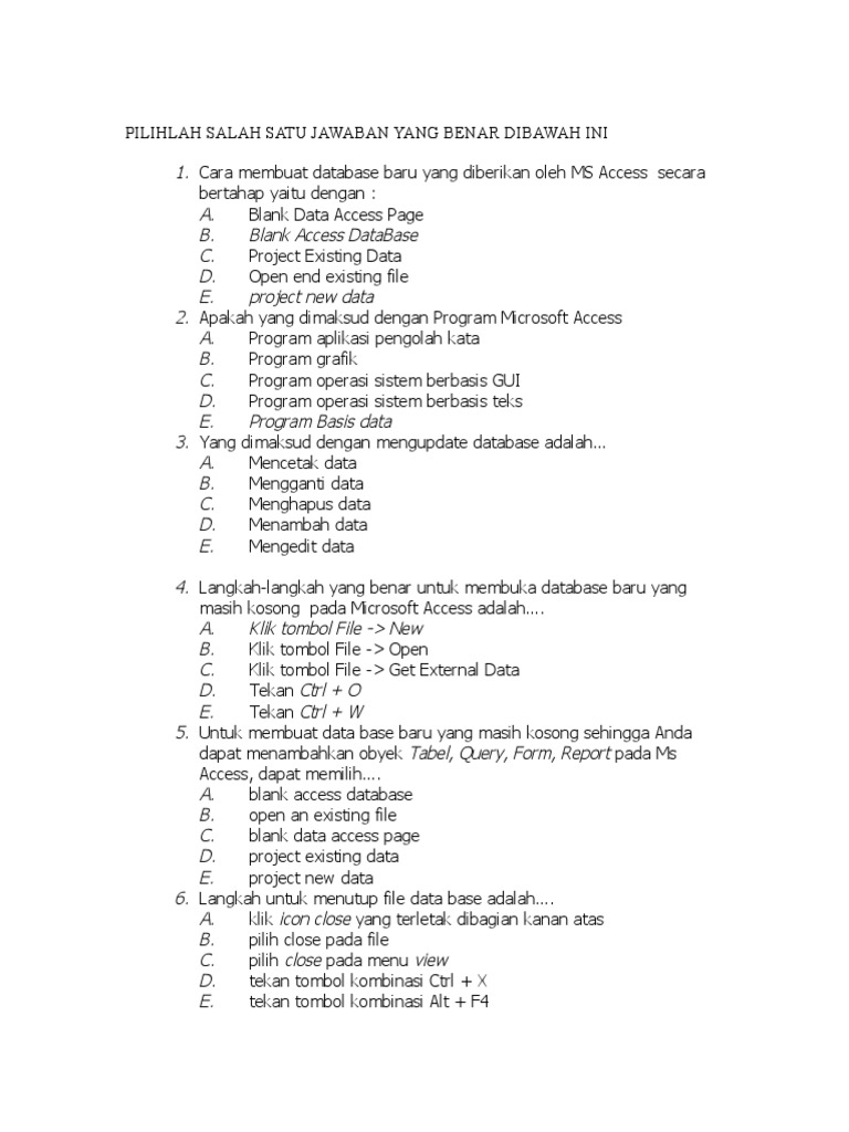 Panduan Lengkap Microsoft Access Pdf