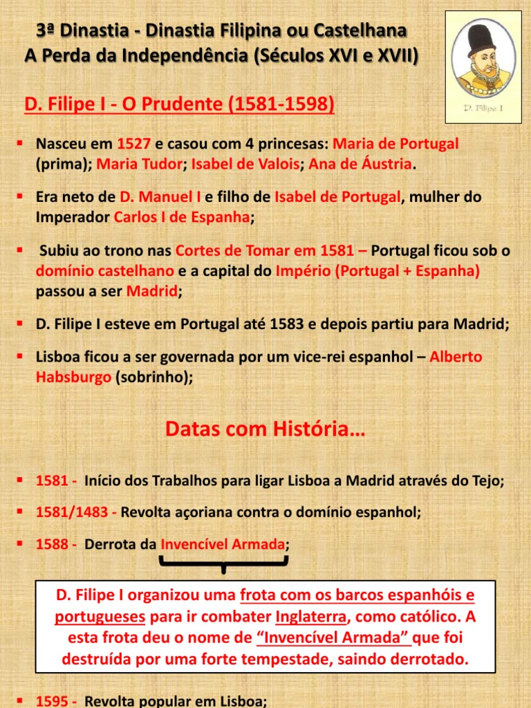 A Dinastia Filipina em Portugal | PDF | Monarquia | Portugal