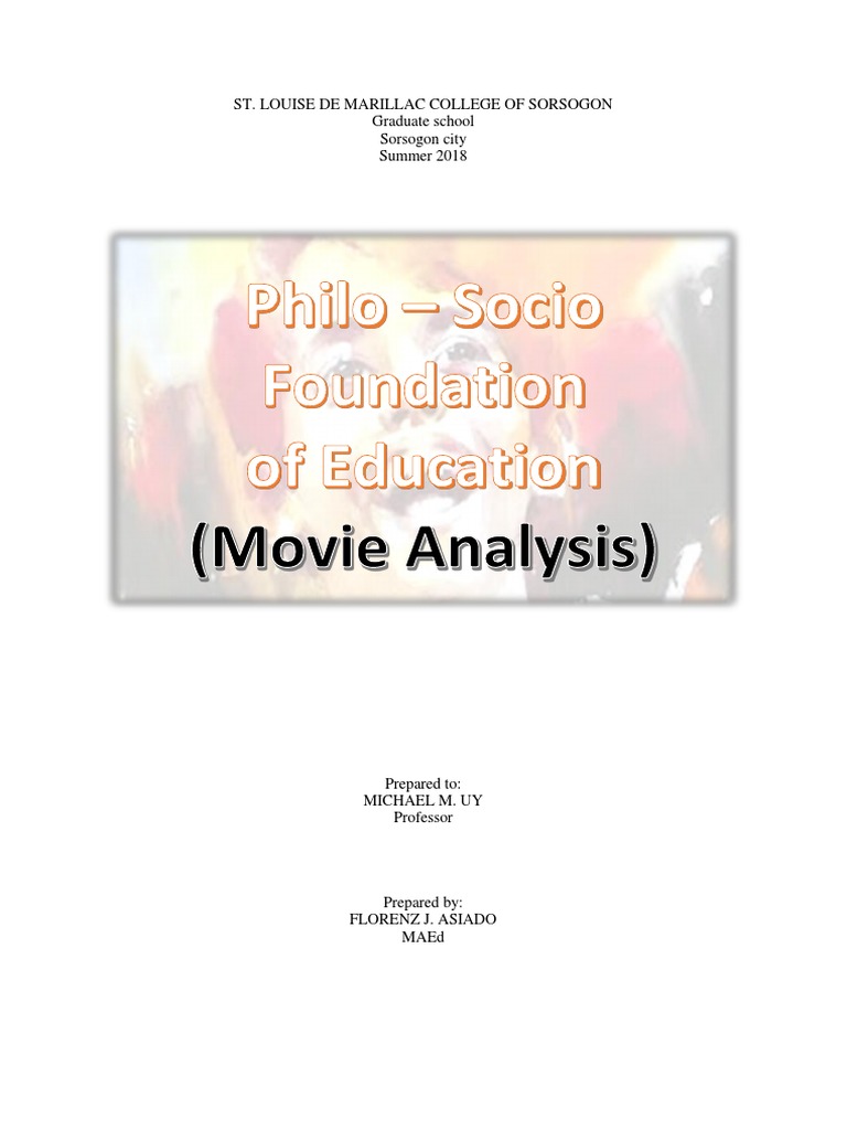 Movie Analysis | PDF | Dyslexia | Philosophy Of Education