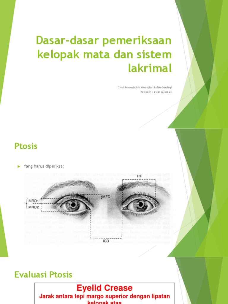 Dasar-Dasar Pemeriksaan Kelopak Mata, Orbita Dan Sistem-1 | PDF