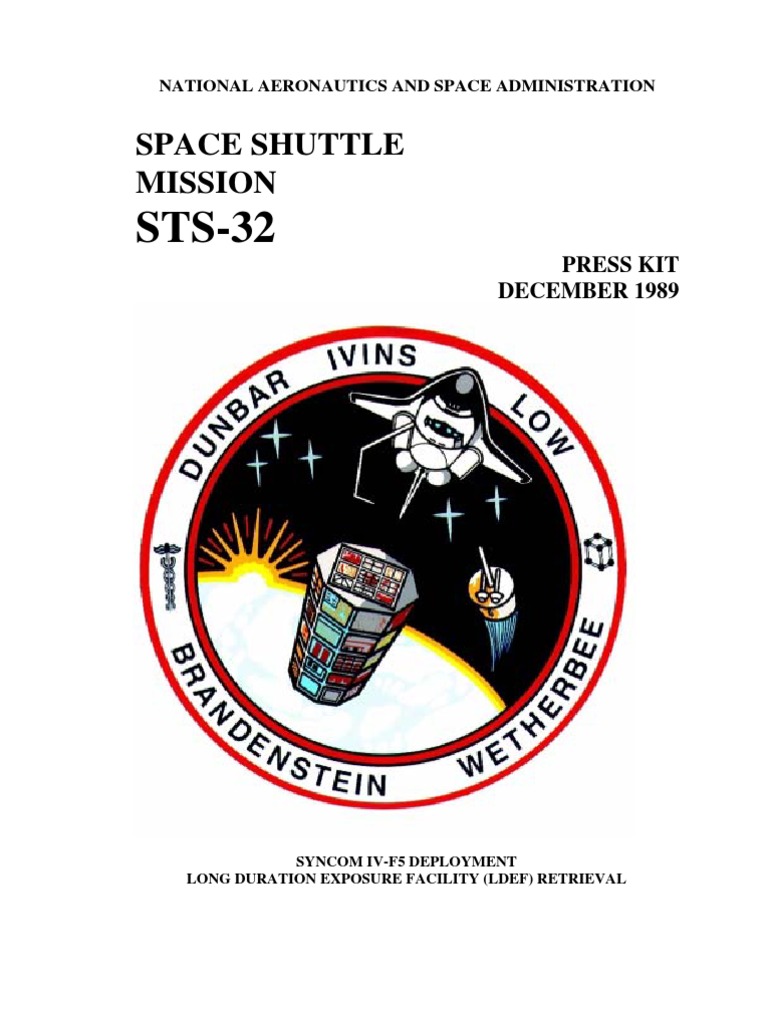 STS-32 Press Kit | PDF | Space Shuttle Main Engine | Space Shuttle